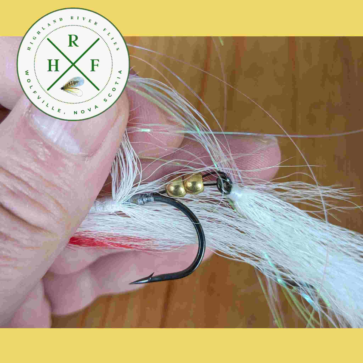 Big Game Articulated Deceiver White – Highland River Flies